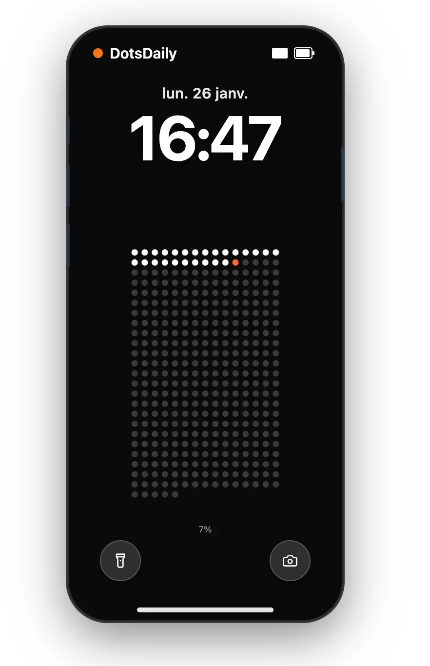 DotsDaily - Daily-Updating iPhone Wallpapers | Life Calendar, Year ...